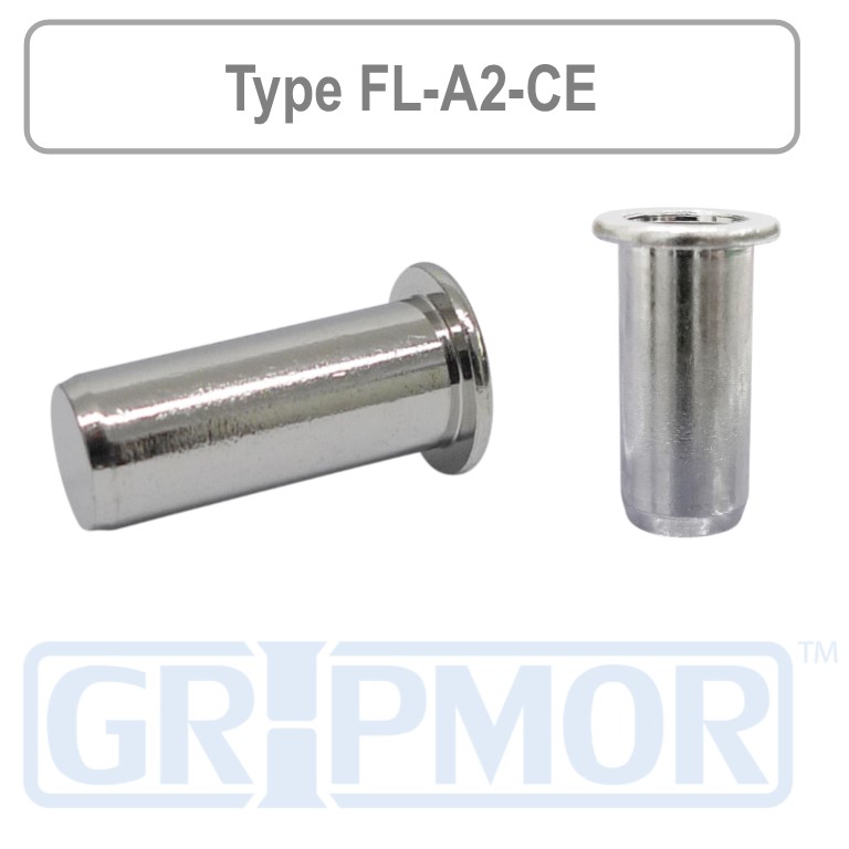 Flange Head, Closed End Rivet Nut, A2 Stainless Steel - Normandy Fasteners